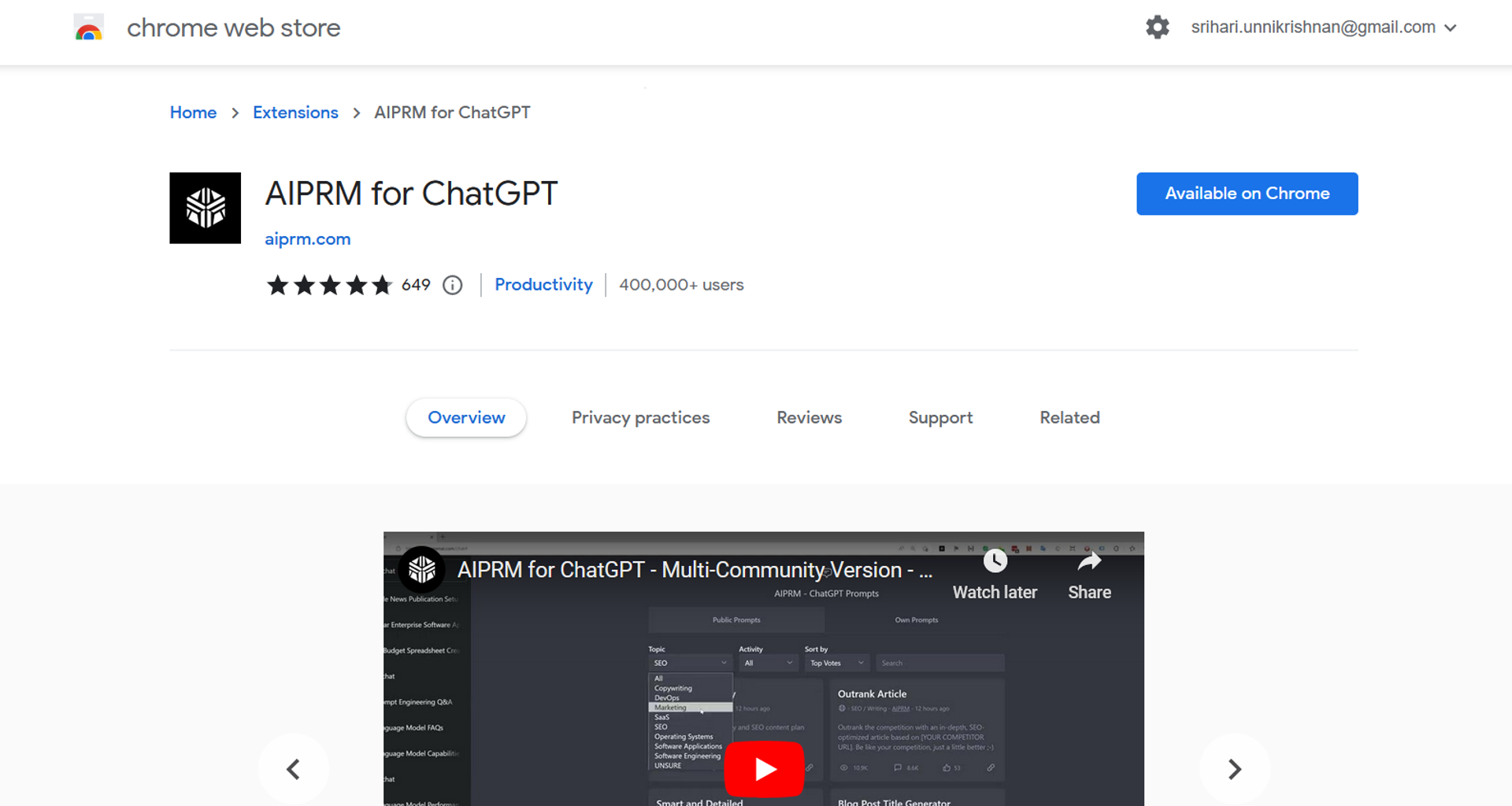 AIPRM | Parentpreneur