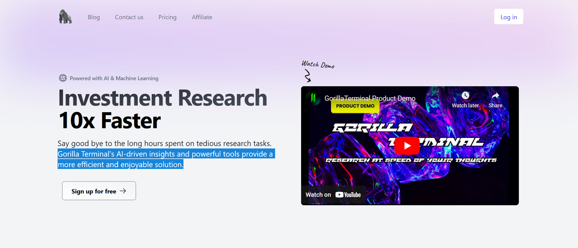 GorillaTerminal AI | Parentpreneur